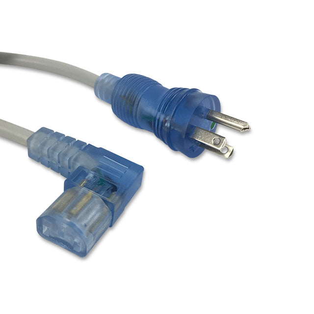 MARS Hospital-Grade Power Cord 16 awg (15 Ft. - Right Angle Plug ...