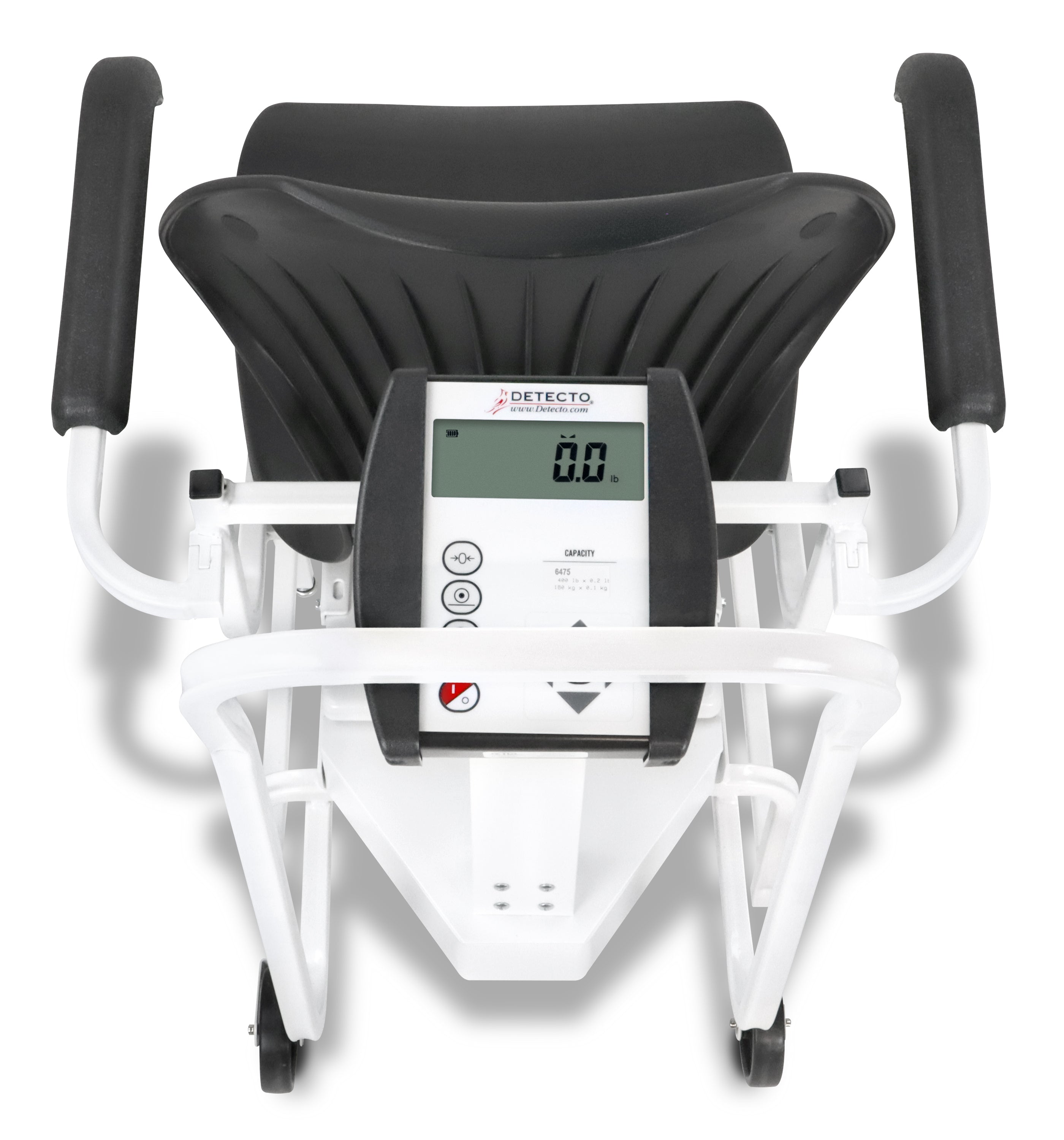 Detecto 6475-C Digital Chair Scale, 400 lb x .2 lb / 180 kg x .1 kg, B ...