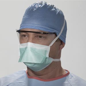 Halyard FILTERMASKª Surgical Mask, Green, 50/pkg, 6 pkg/cs (US Only ...